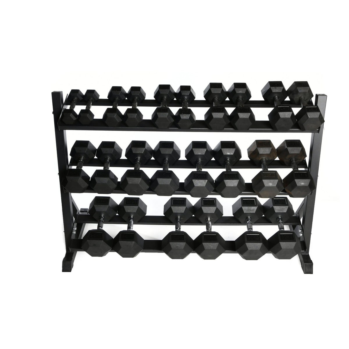 Swiss Rubber Hex Dumbbells 2.5kg–40kg | New Gym Equipment – Complete Gyms